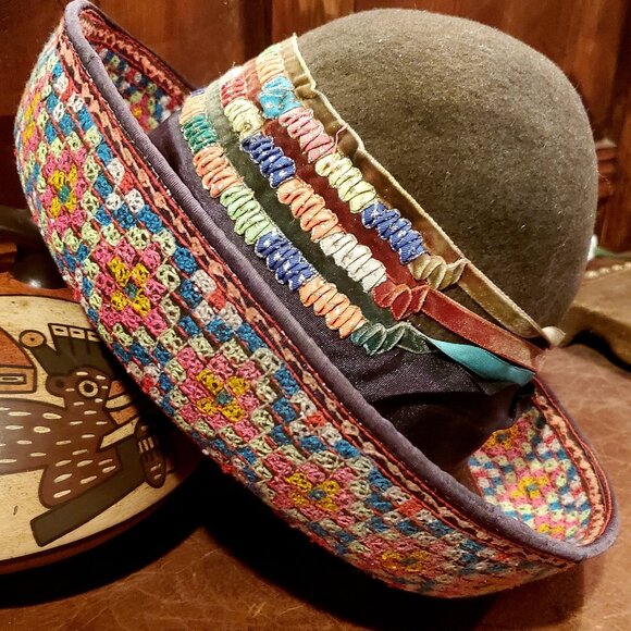 Handmade | Accessories | Antique Andean Hat Quechua Artisan Craft Brown ...